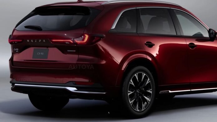 2027 Mazda CX-90 Facelift Revealed? CGI Teases Bold Grille and Hybrid ...